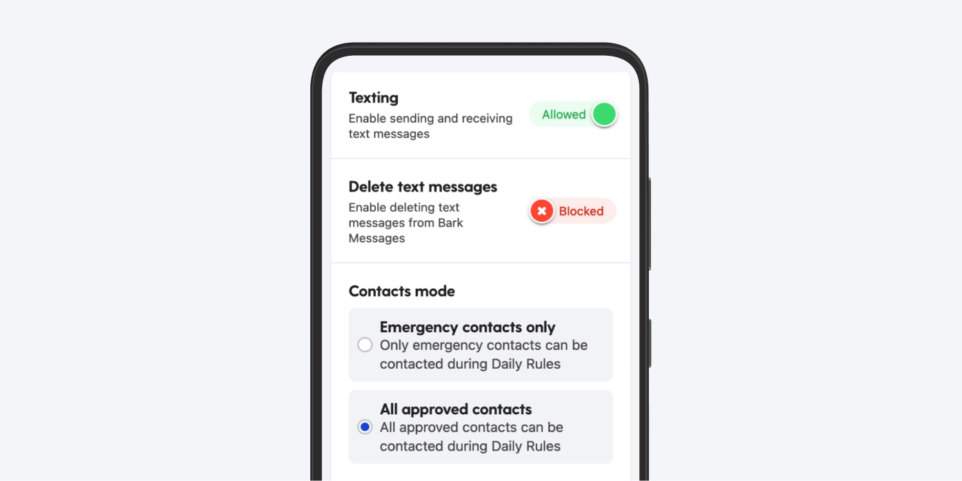 Introducing Contacts Mode for 24/7 Communication | Bark