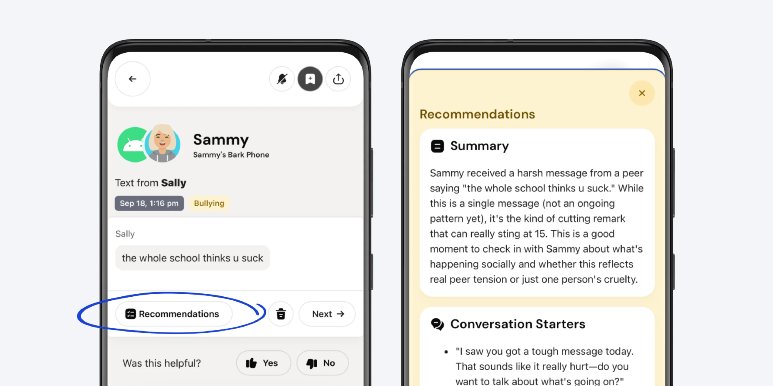 More Thoughtful Recommendations Inside Bark Alerts | Bark